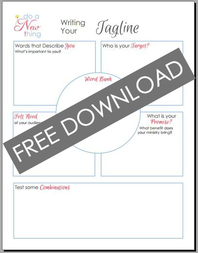 4 Reasons You Need A Strong Tagline | Do A New Thing