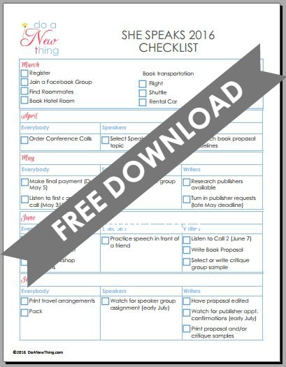 Let's Go To She Speaks! - April Things To Do | Do A New Thing